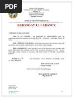 Barangay Clearance Format | PDF