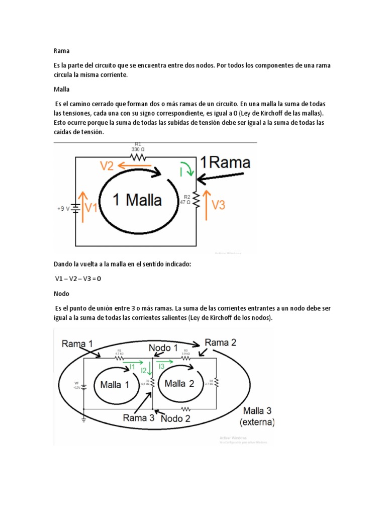 Nodos y Mallas | PDF