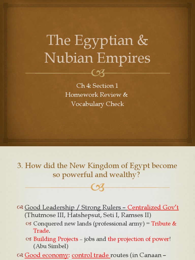 2020 CH 4 Sec 1 Qs 3 To 7 and Vocab | PDF | Ancient Egypt | New Kingdom ...