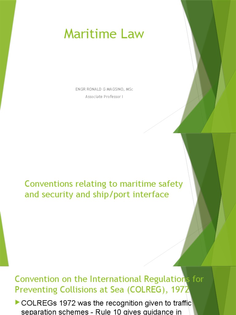 IMO Conventions Related To Safety | PDF | Tonnage | Shipping