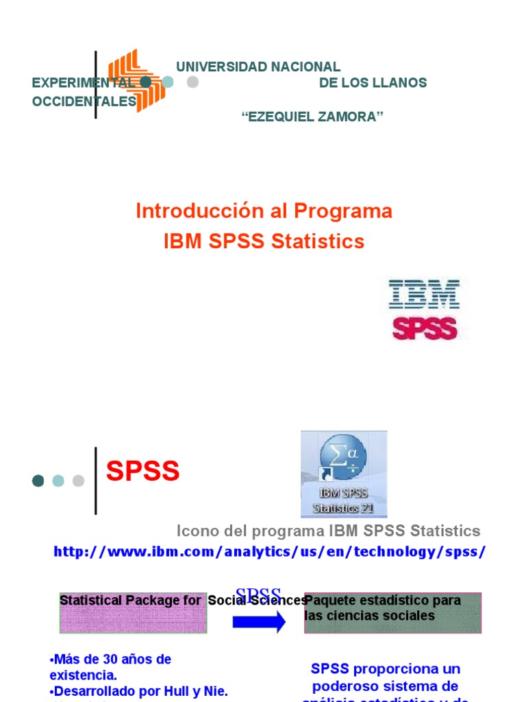Introducción al análisis de datos con SPSS: generalidades del programa estadístico | PDF | Spss ...
