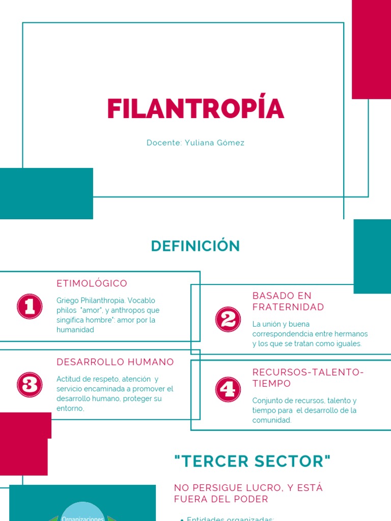 FILANTROPÍA | PDF | Filantropía | Sociedad civil