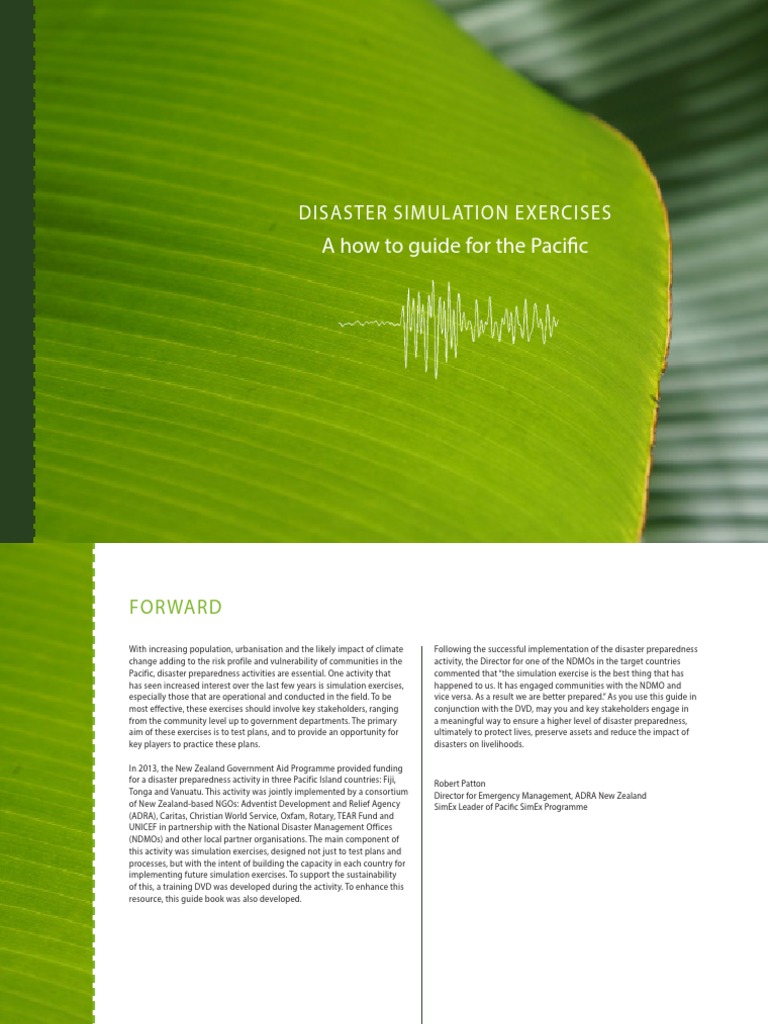 Workbook On Disaster Simulation Exercise Planning | PDF | Simulation ...