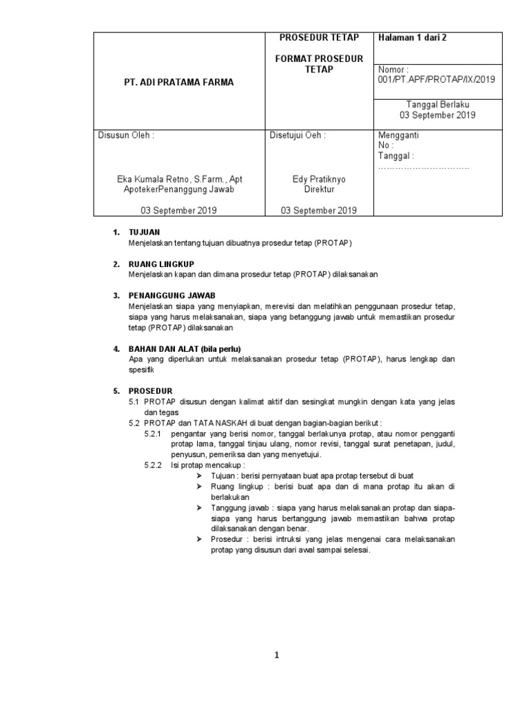 POB MEMBUAT PROTAP Emil 5 | PDF