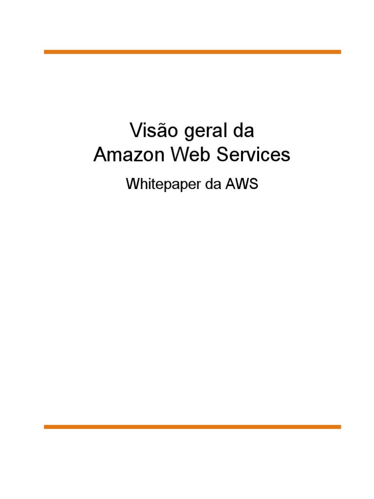 Aws Overview | PDF | Computação em nuvem | Software como serviço