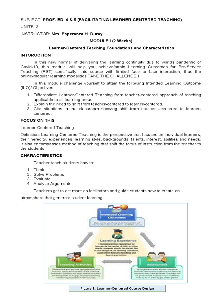 Prof Ed 5 Module 1 | PDF | Learning | Educational Assessment