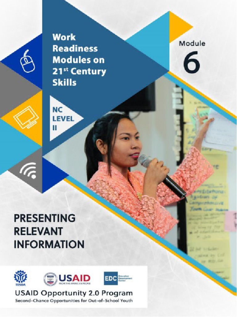 Module 6 - NC II - Presenting Relevant Information - Final | PDF | Data | Data Analysis