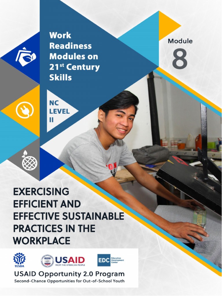 Module 8 - NC II - Exercising Efficient and Effective Sustainable ...