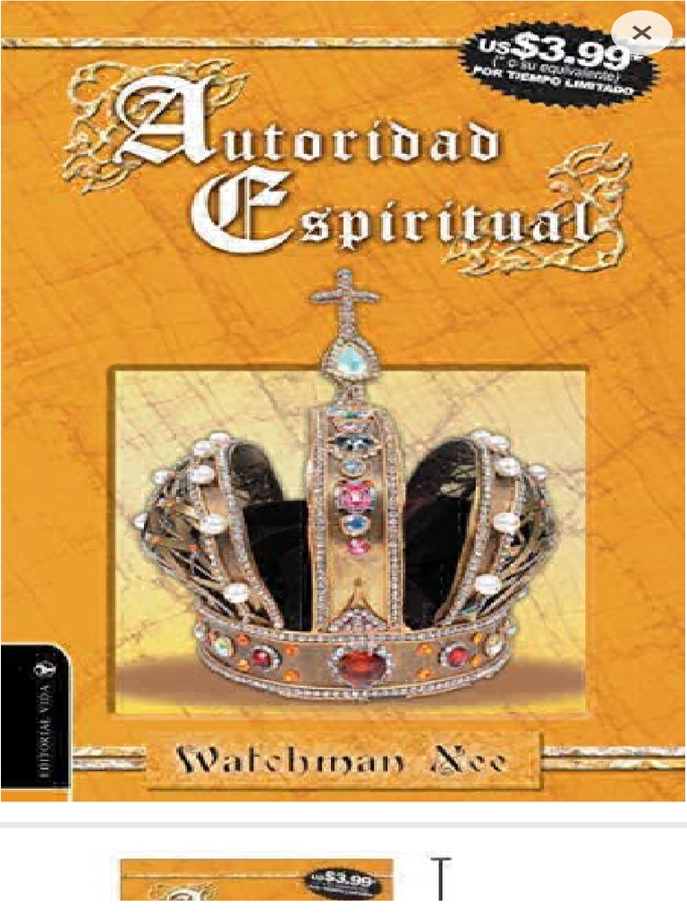 Autoridad Espiritual Nee, Watchman Amazon - Com.mx Libros | PDF