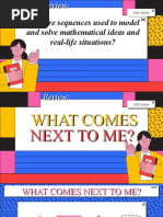 Lesson Plan in Math 10 Sequence | PDF | Sequence | Numbers