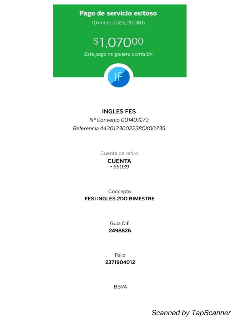 Comprobante de Pago 2 | PDF