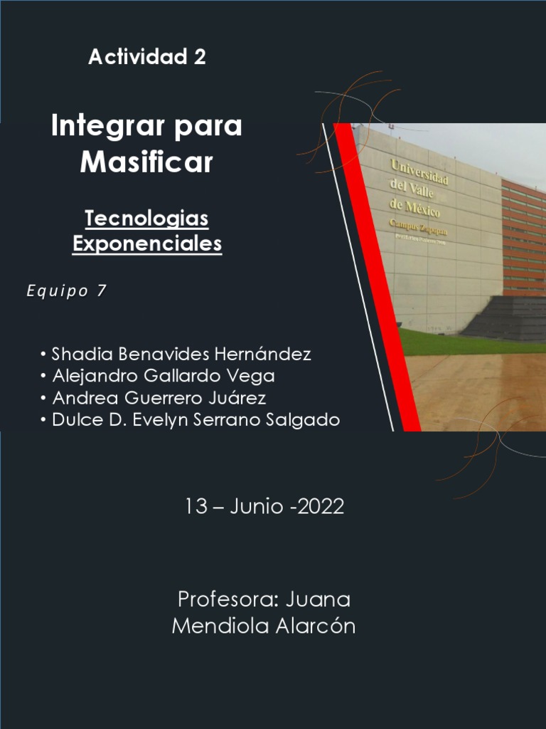 Integrar para Masificar: Actividad 2 | PDF