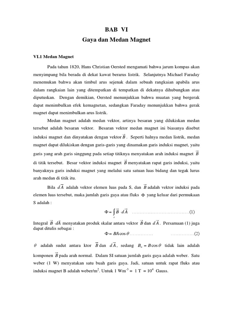 Bab 9 Gaya Dan Medan Magnet | PDF
