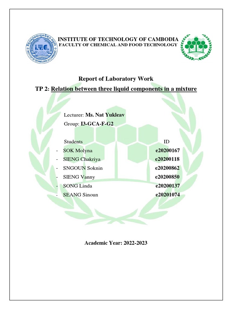 Ternary Phase Diagram of Liquid Mixtures | PDF | Phase (Matter) | Phase ...