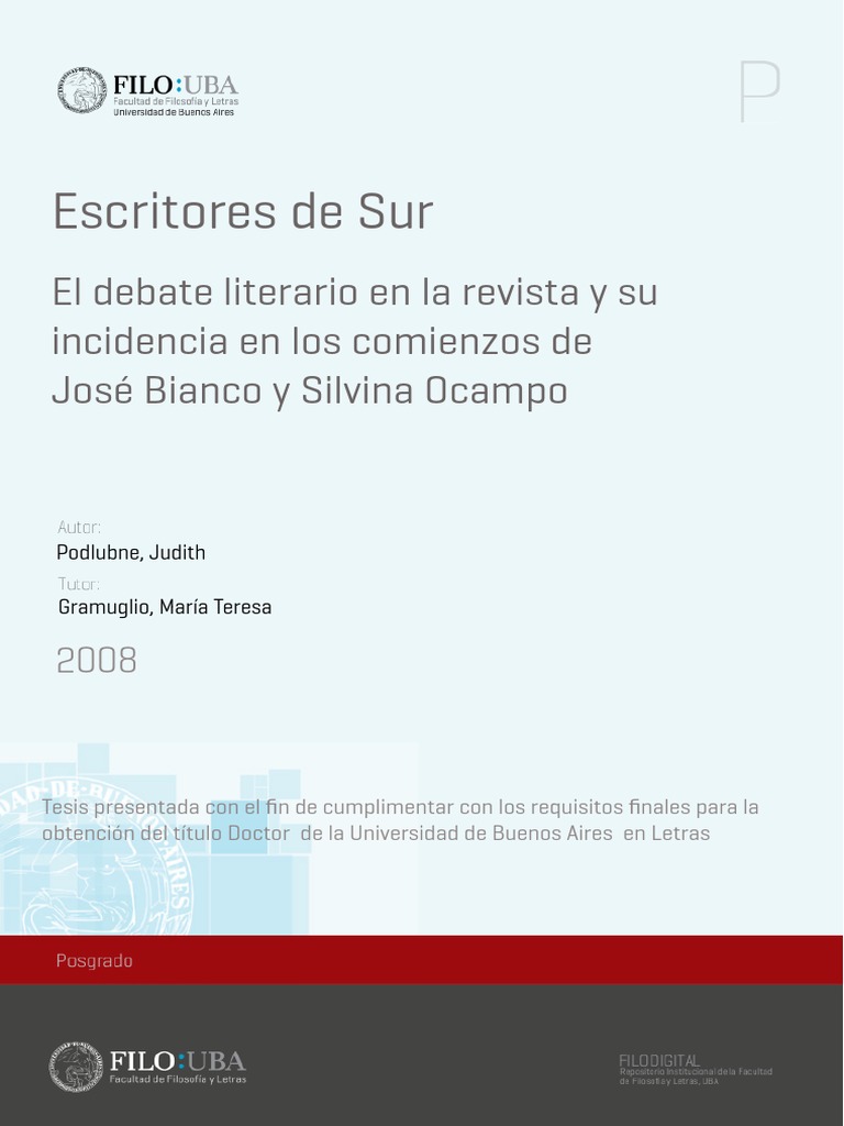 Podlubne 2008 Escritores de Sur | PDF | Ensayos | Novelas