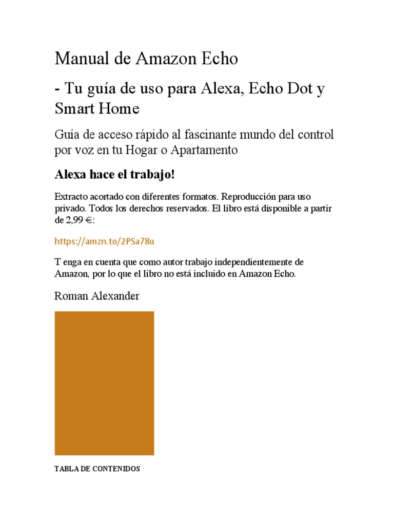 Indice Alexa | PDF | Amazon Echo | Internet