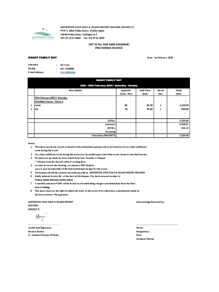 Pro Forma Invoice | PDF | Cheque | Pro Forma