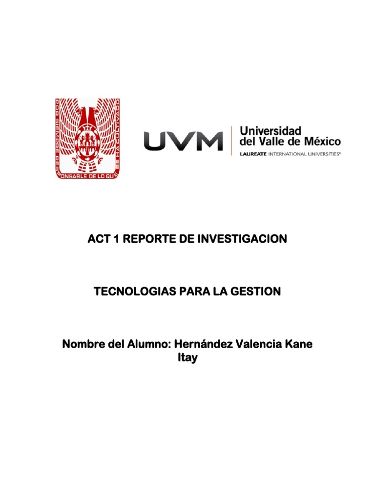 Act 1 Reporte de Investigacion | PDF | Sistema de informacion | Business