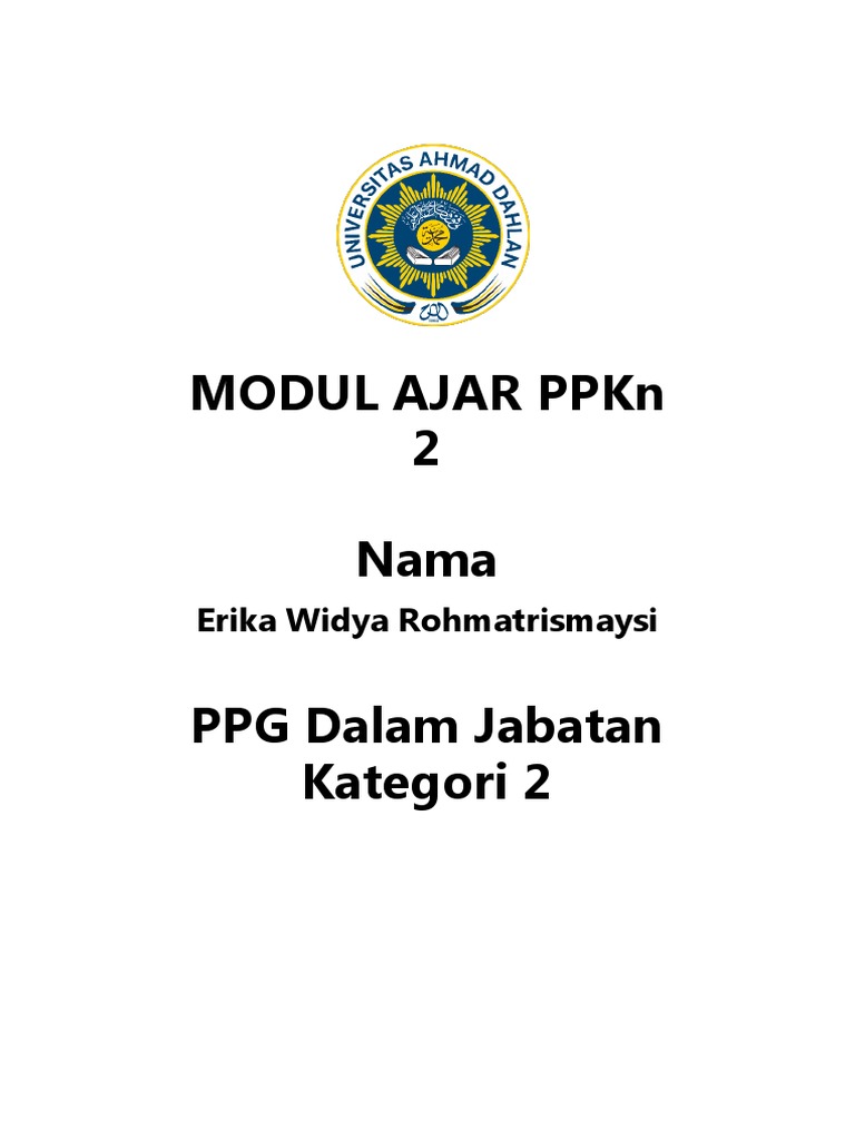 Modul Ajar PPKN 2 | PDF