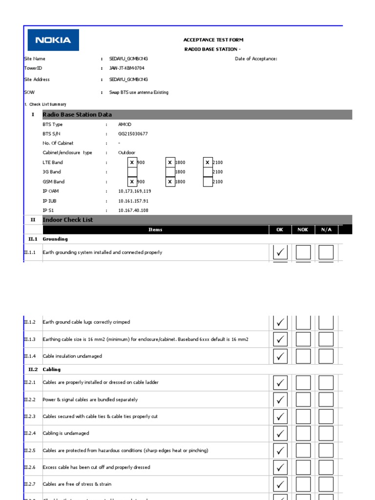 Checklist & Functional Test - JAW-JT-KBM-0704 | PDF | Rectifier ...