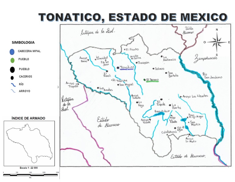 Mapa Tonatico | PDF