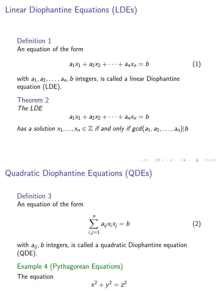 Diophantine Equations 12.03.16 | PDF | Equations | Square Root