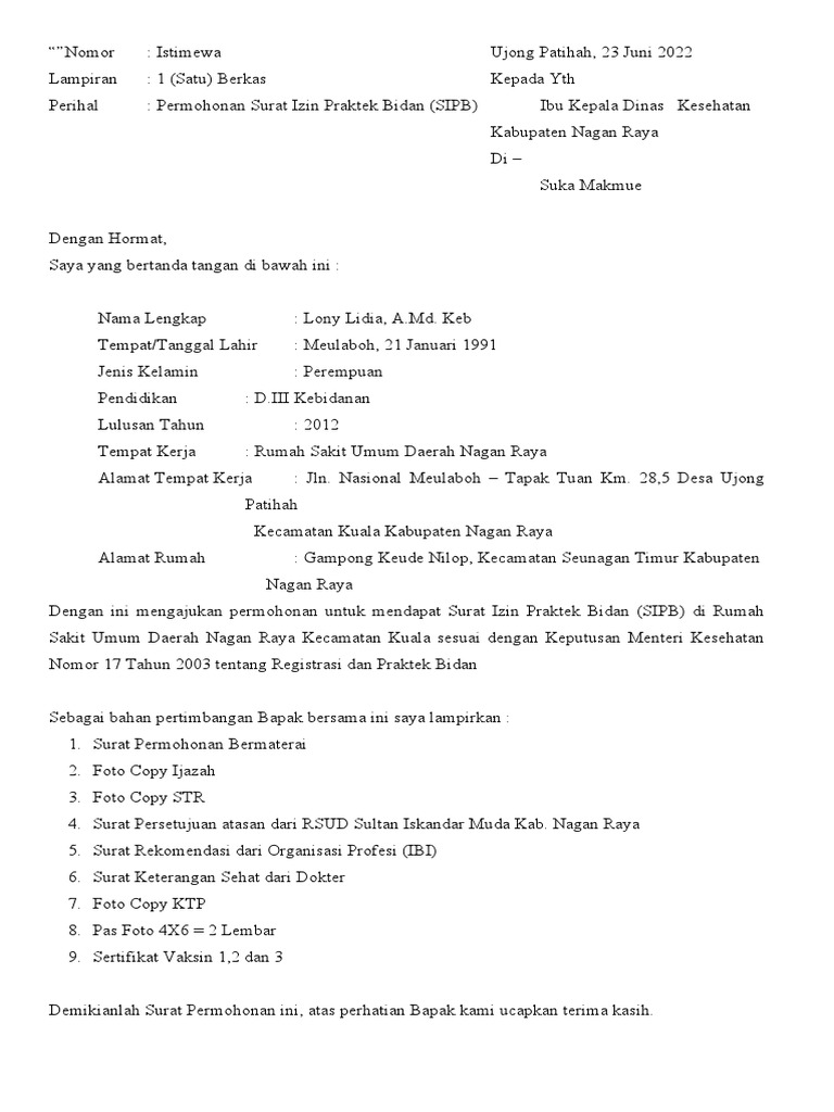 Permohonan SIKP | PDF | Ilmu Sosial | Pengembangan Diri