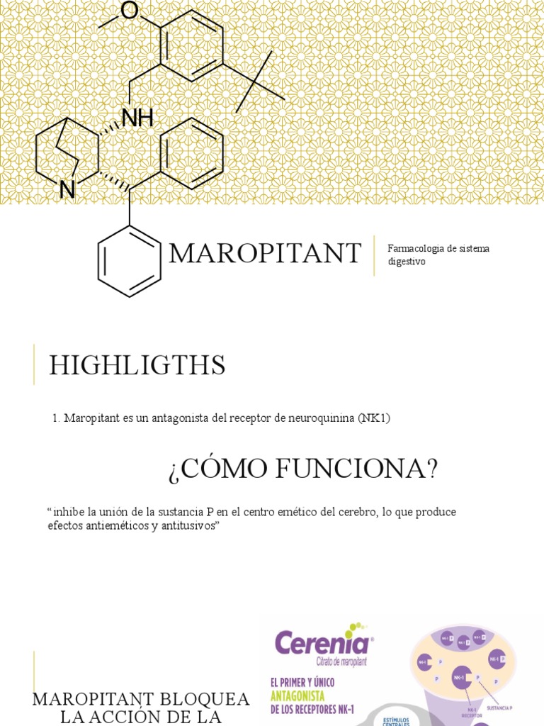 MAROPITANT | PDF | Medicina CLINICA | Enfermedades y trastornos