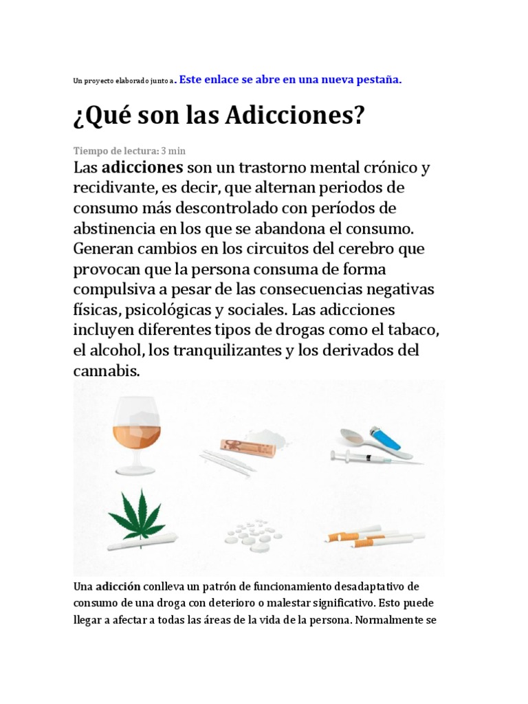 Qué Son Las Adicciones 2 | PDF | Drogas | Despachador de drogas