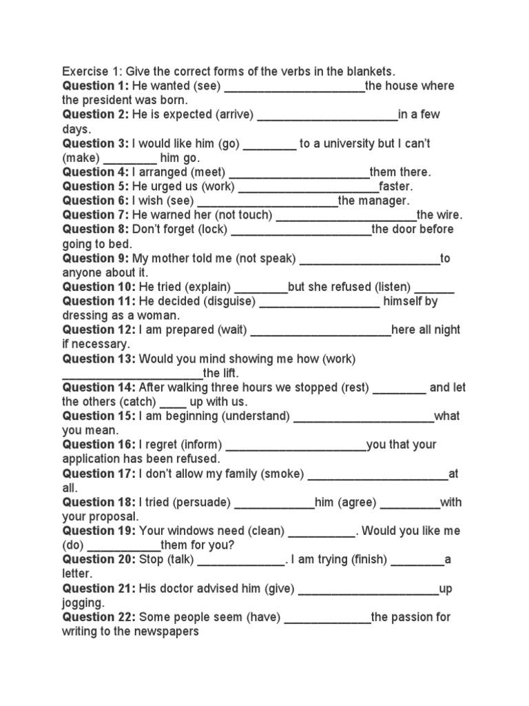 Inf and To Inf | PDF