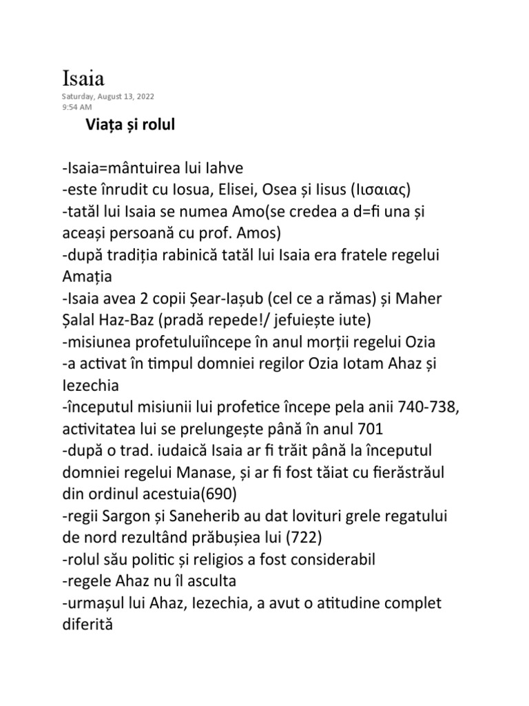 Isaia Pdf