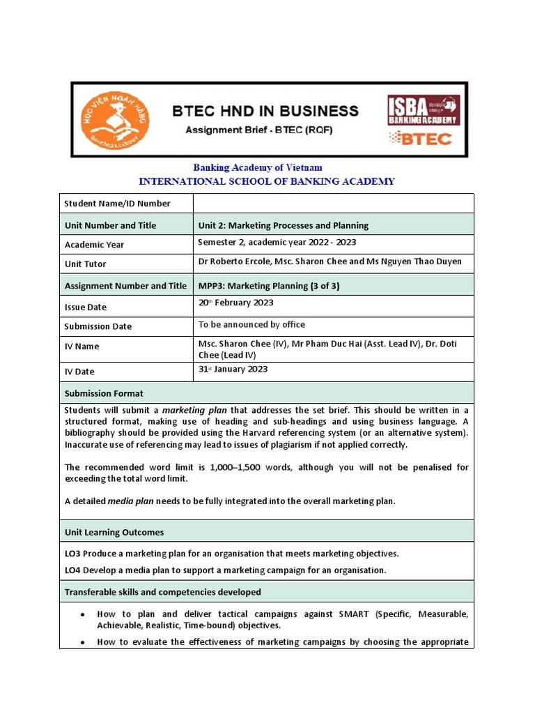 Mpp Assignment 3 Of 3 Pdf Marketing Strategy Marketing