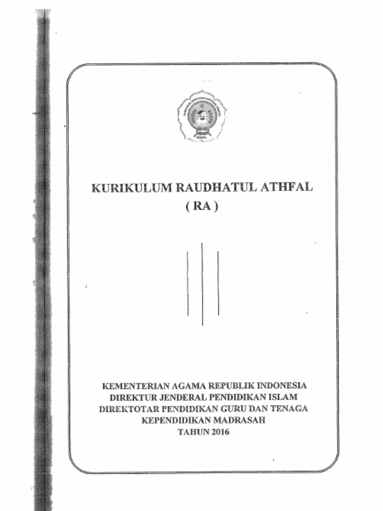 Kurikulum Raudhatul Athfal | PDF