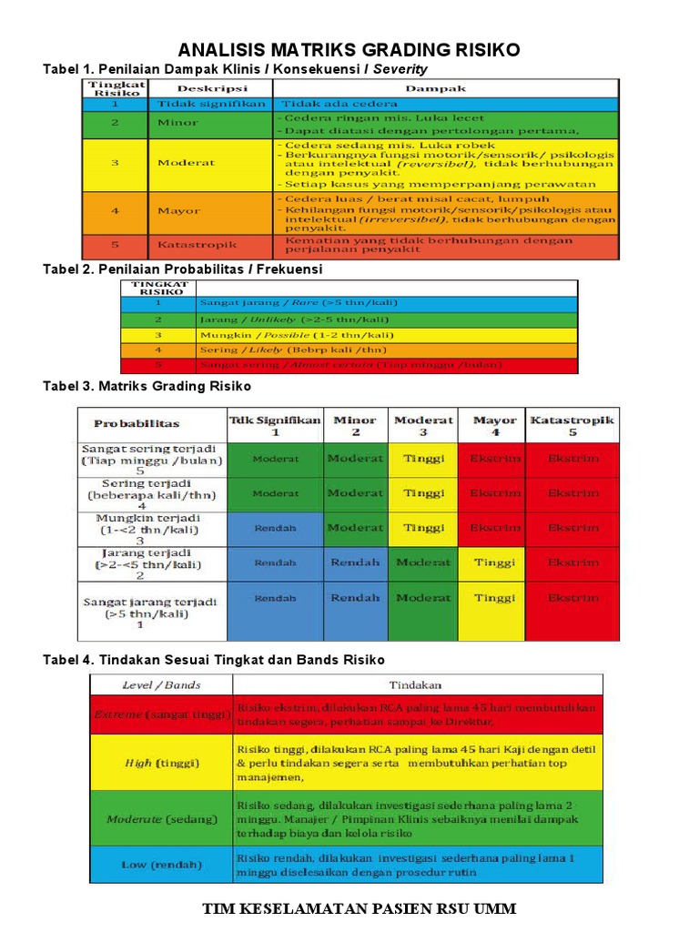 Matriks Grading Risiko | PDF