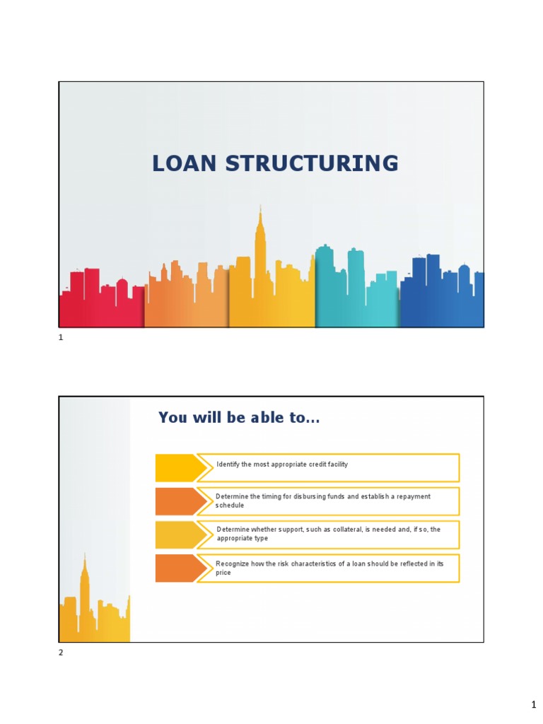 Loan Structuring | PDF | Debt | Loans