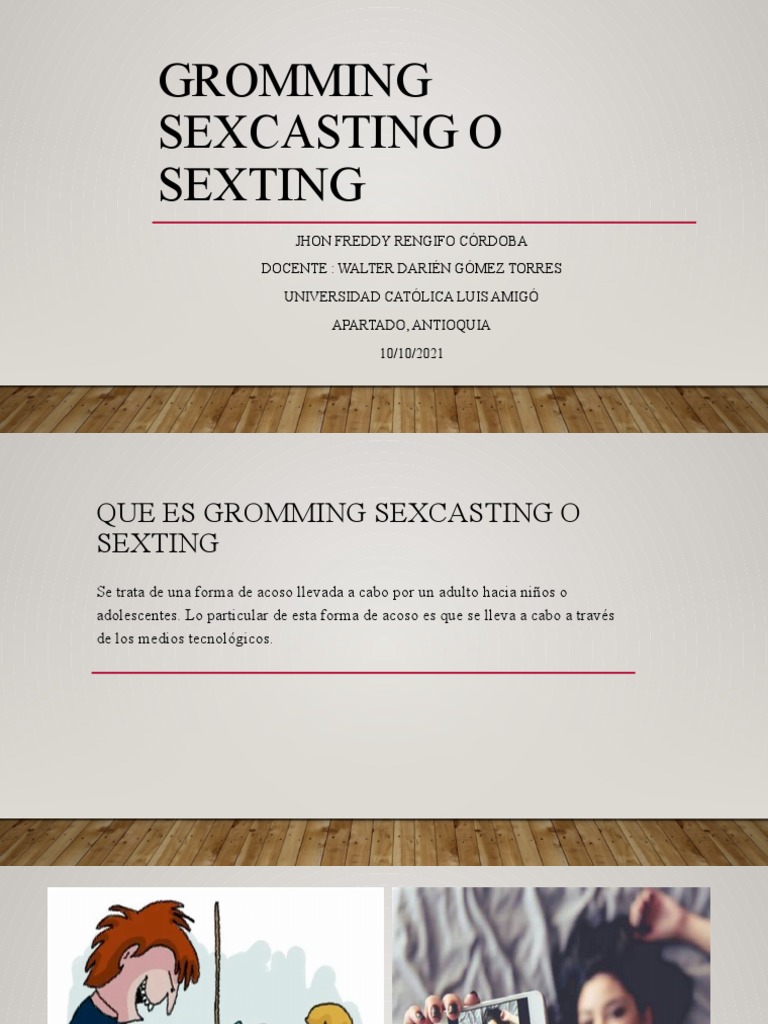 Gromming Sexcasting o Sexting | PDF