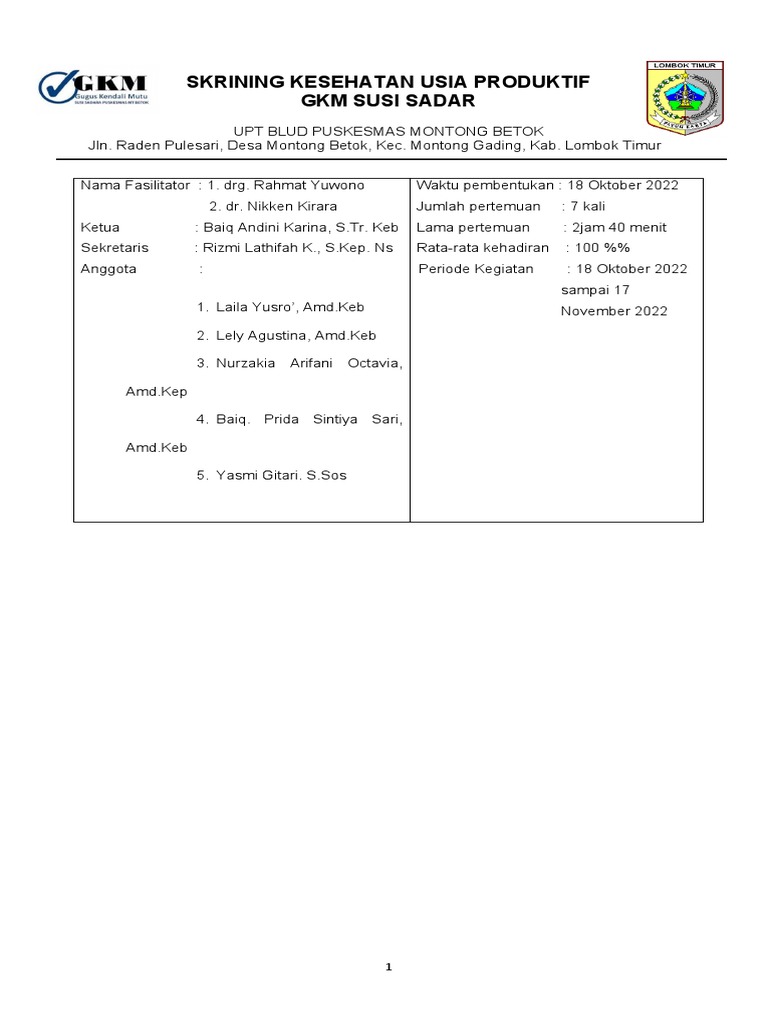 Langka1-2 GKM MT Betok | PDF