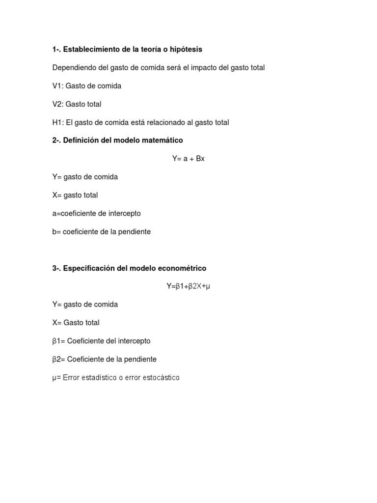 EJERCICIO Econometria | PDF | Econometría | Interacciones de disciplina académica