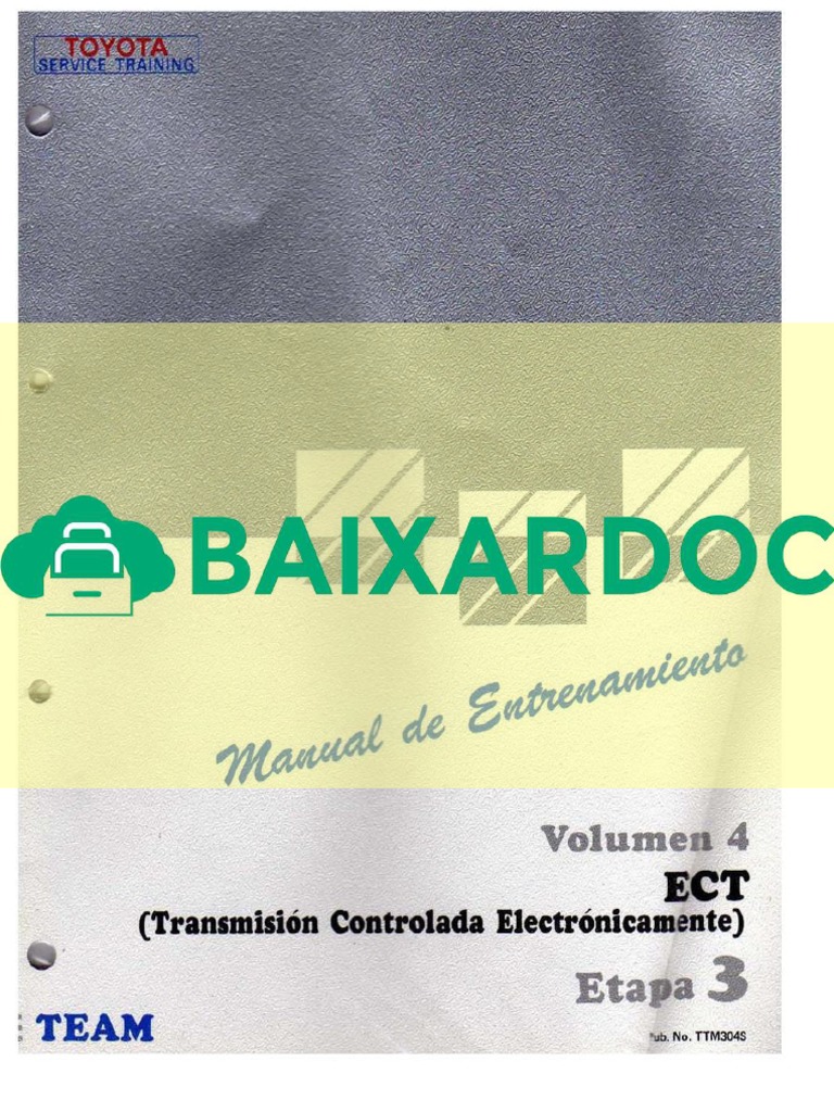 Team Toyota 4 Ect Transmision Controlada Electronicamente | PDF | Transmisión automática | Vehículos