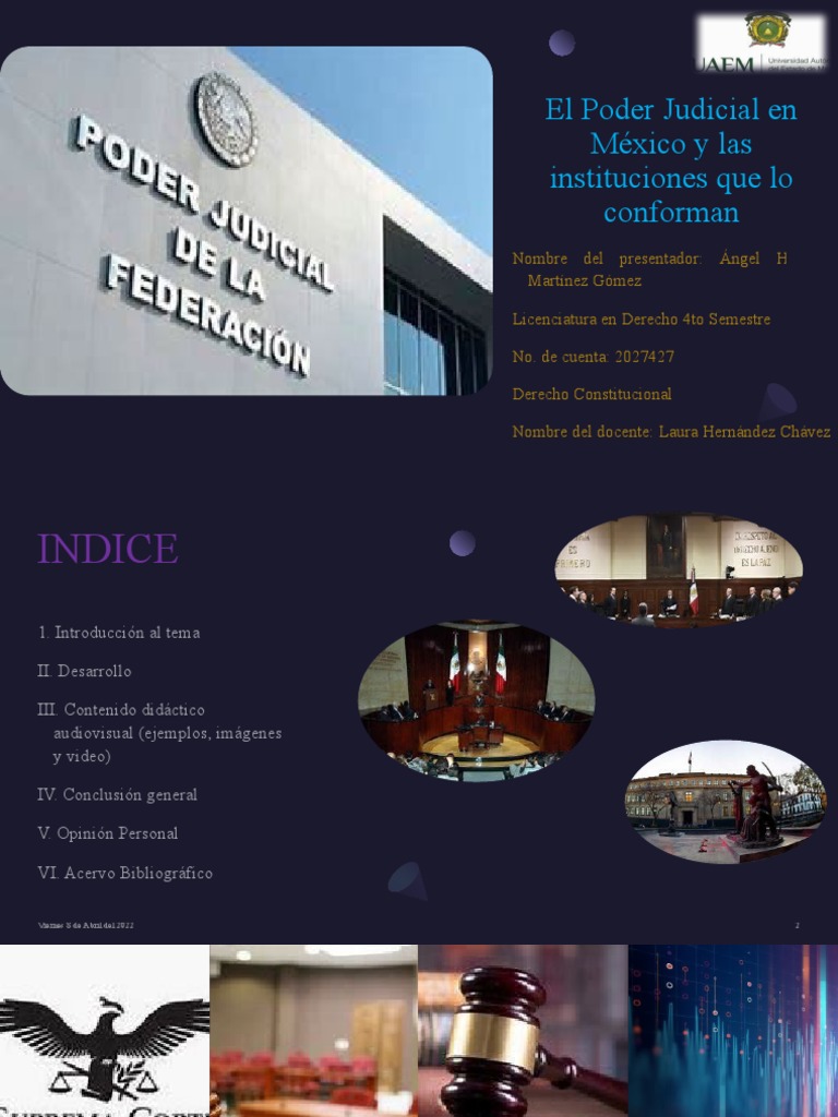El Poder Judicial en México: Una Exploración de sus Instituciones y ...