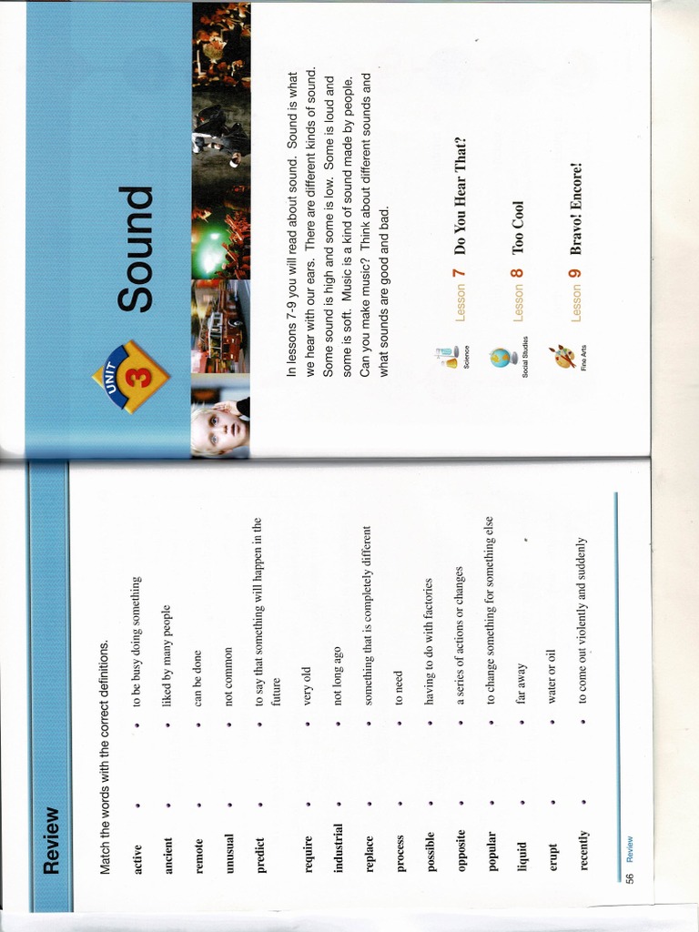 Reading For Vocabulary - Level C - Unit3 Sound | PDF