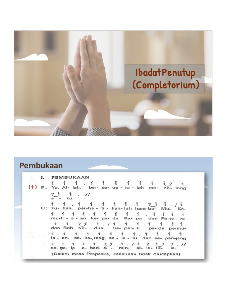 Ibadat Completorium | PDF