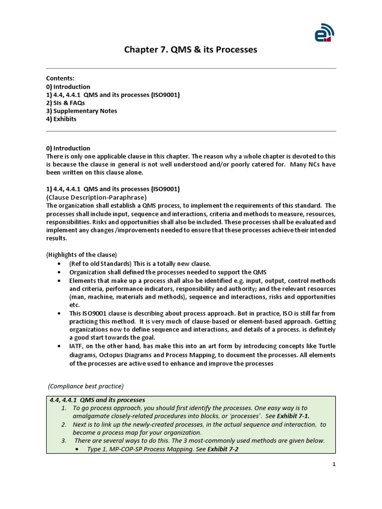 ISO 9001 QMS Process Guide | PDF | Quality Management System | Iso 9000