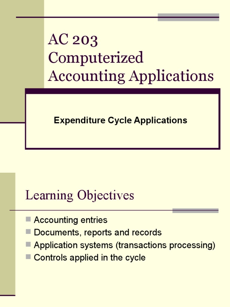 Computerized Accounting Applications | Download Free PDF | Accounts ...