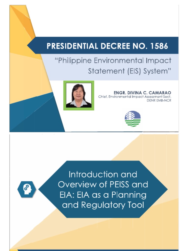 Presentation Slides - Introduction To PEISS by DENR-EMB Engr. Camarao2 ...