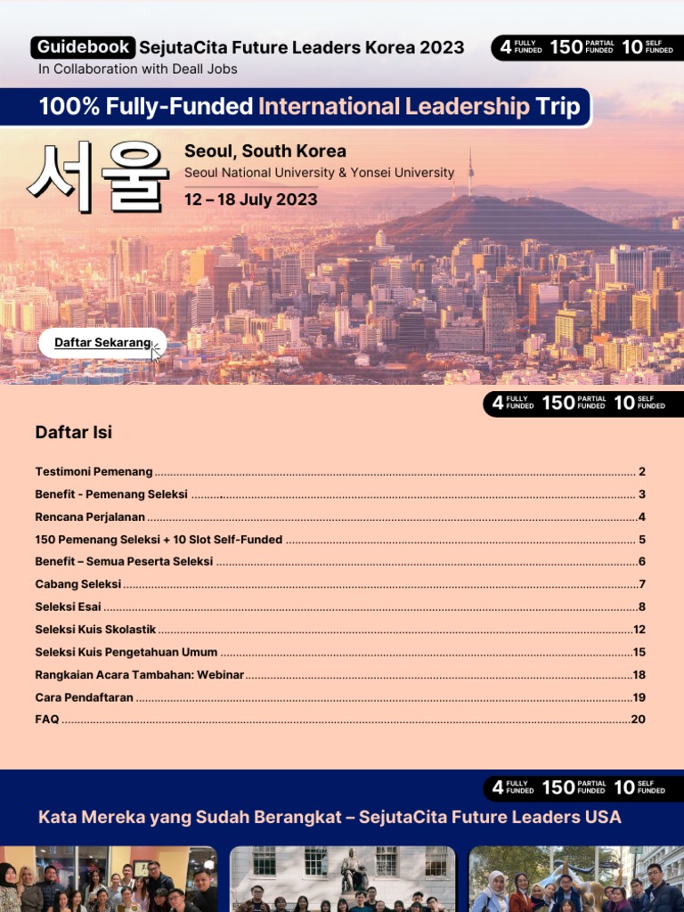 Buku Panduan - SFL Korea 2023 | PDF