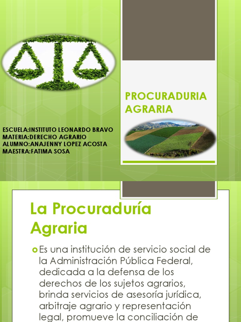 Procuraduria Agraria | PDF | Regulación | Justicia
