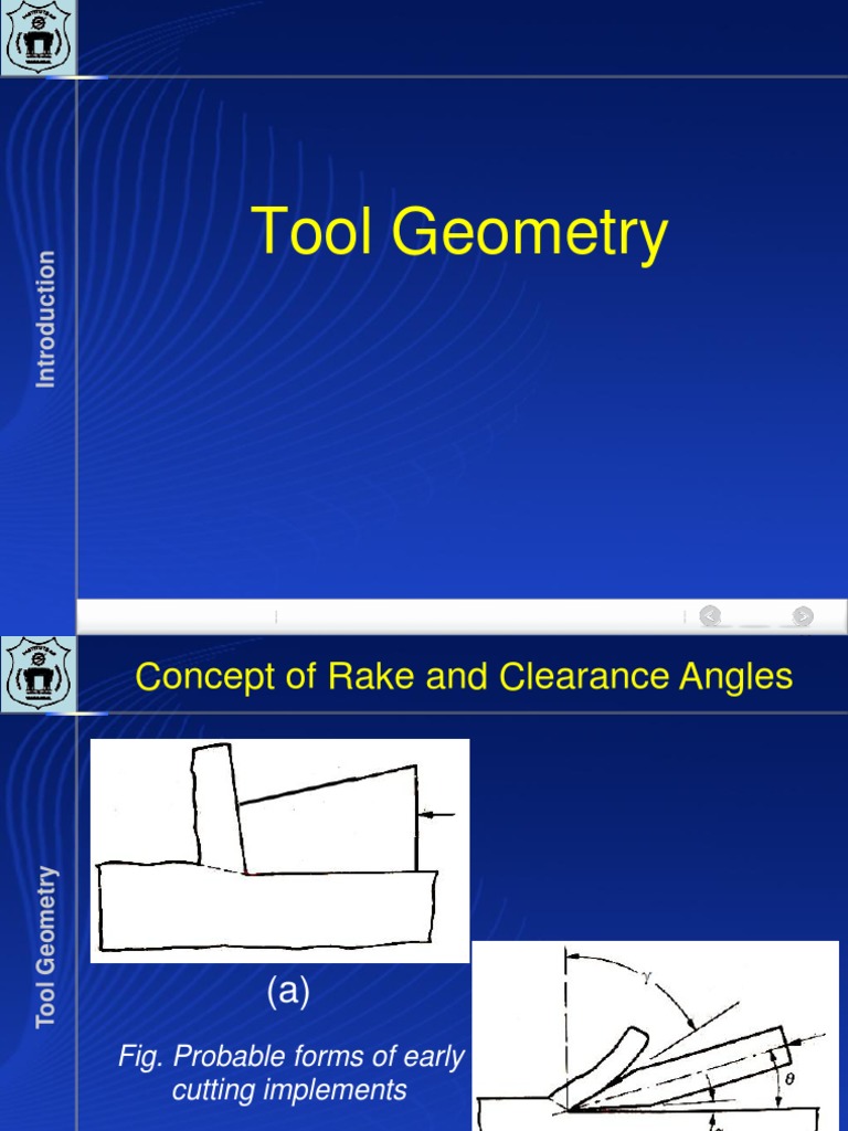Tool Geometry | Download Free PDF | Plane (Geometry) | Machining