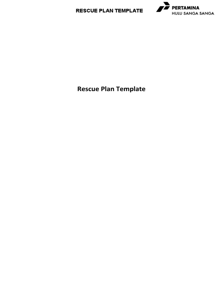 Rescue Plan Template - PHSS | PDF | First Aid | Safety