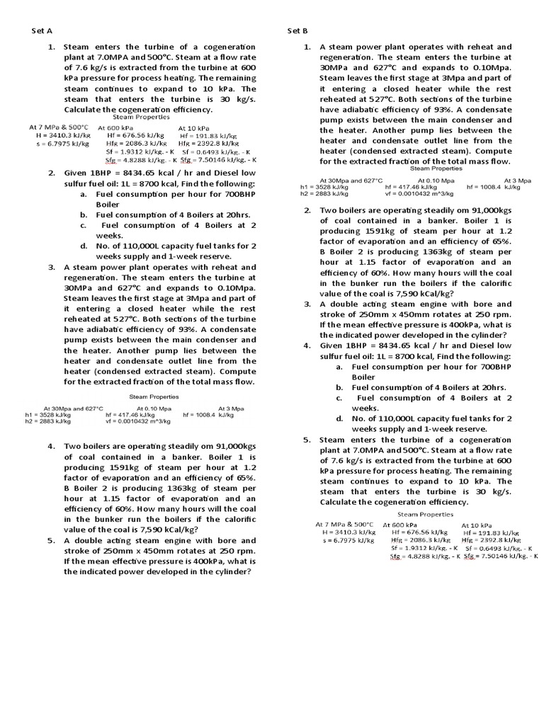 Prelims - PPE | PDF | Steam | Boiler